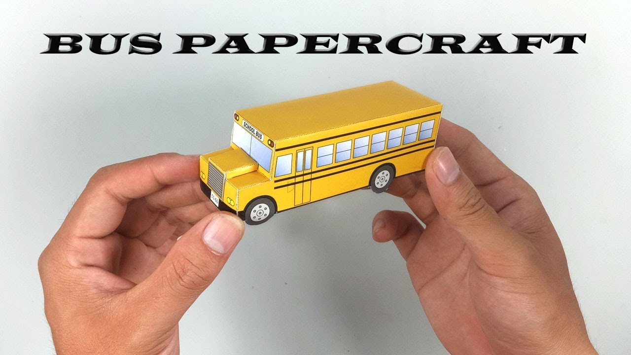3D Bus Papercraft (assembly) | papercraft 99 - YouTube