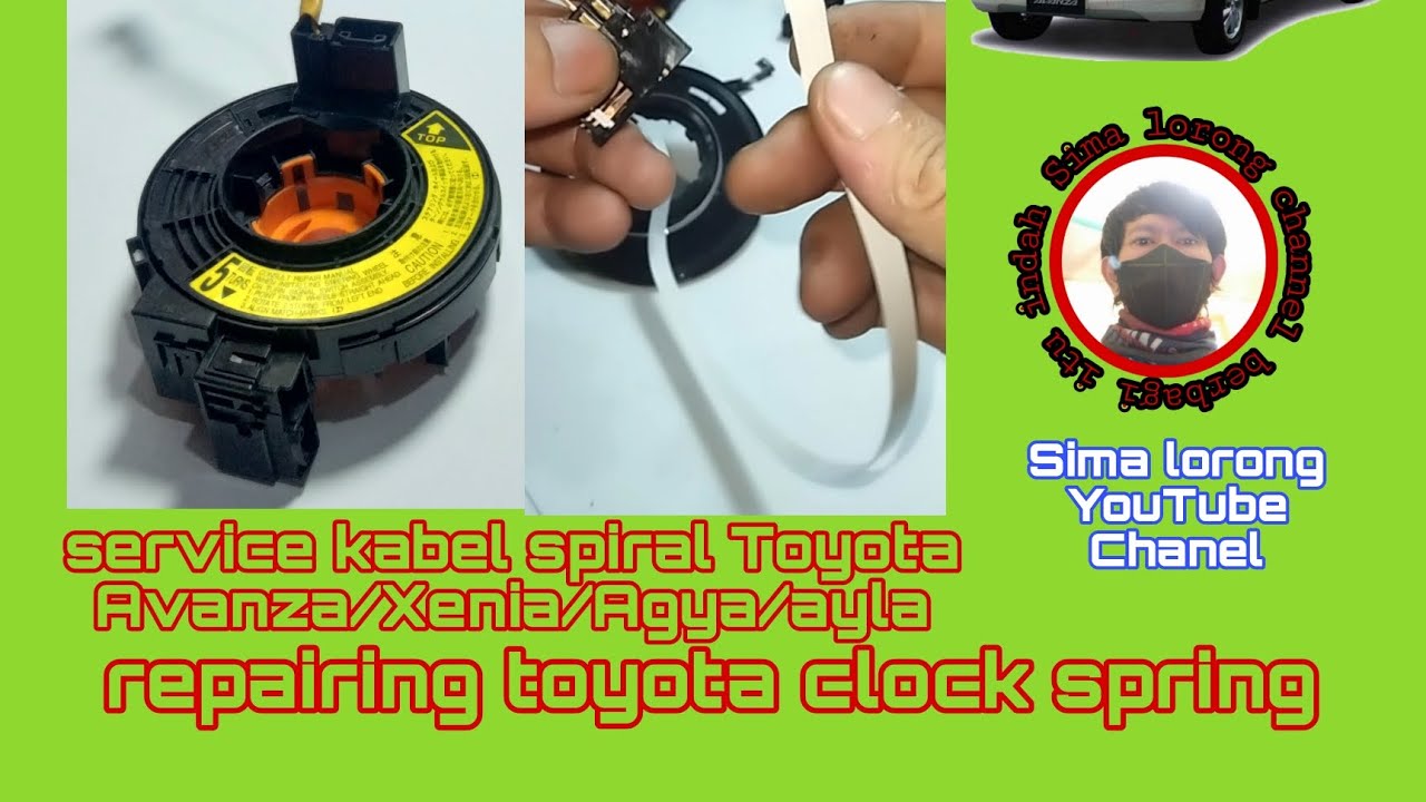 service kabel spiral Toyota Avanza/Xenia#repairing Toyota clock spring ...