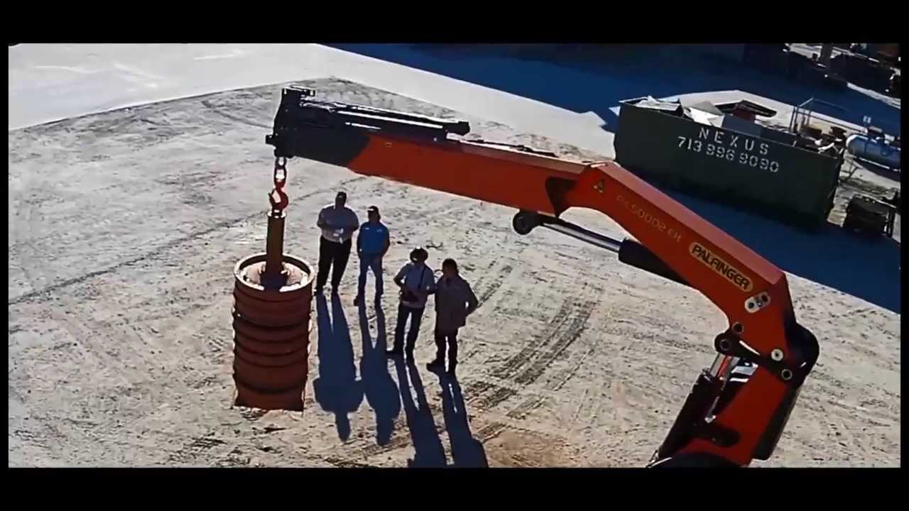 CraneWorks Palfinger PK50002 Articulating Crane - YouTube
