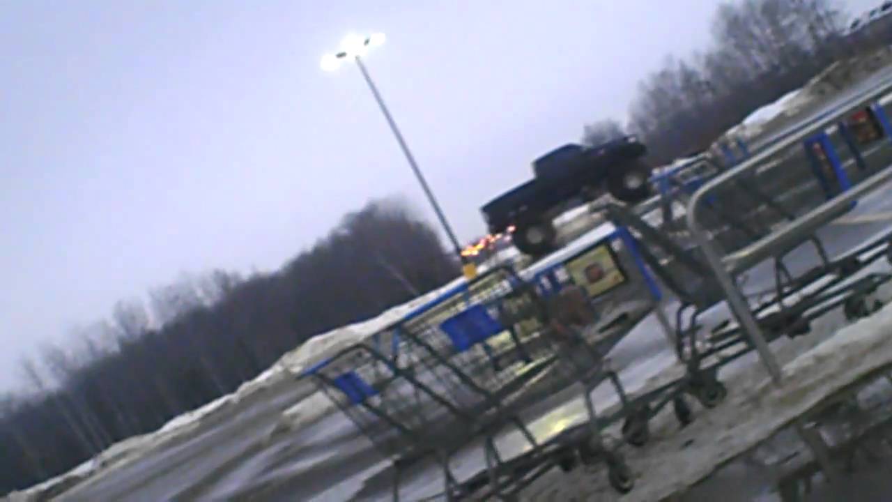monster truck at walmart - YouTube