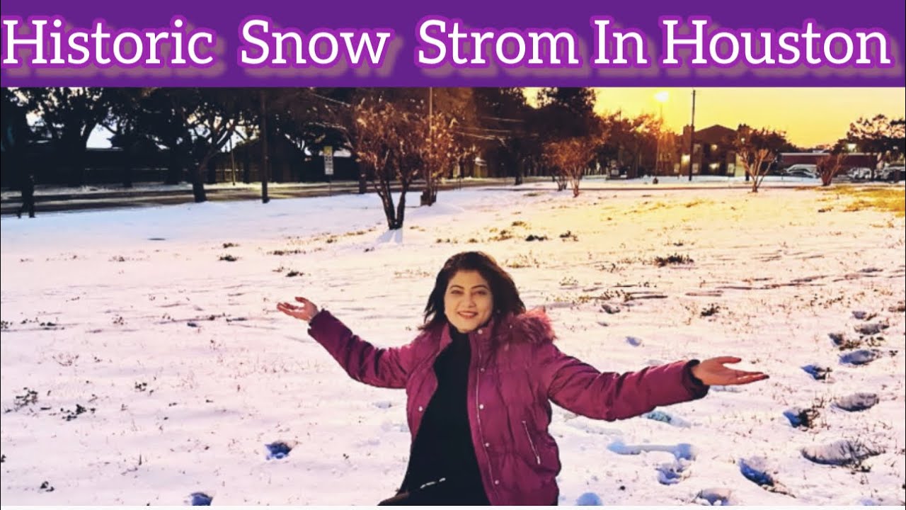 Historic Snow Storm In Houston | Indian life in USA - YouTube