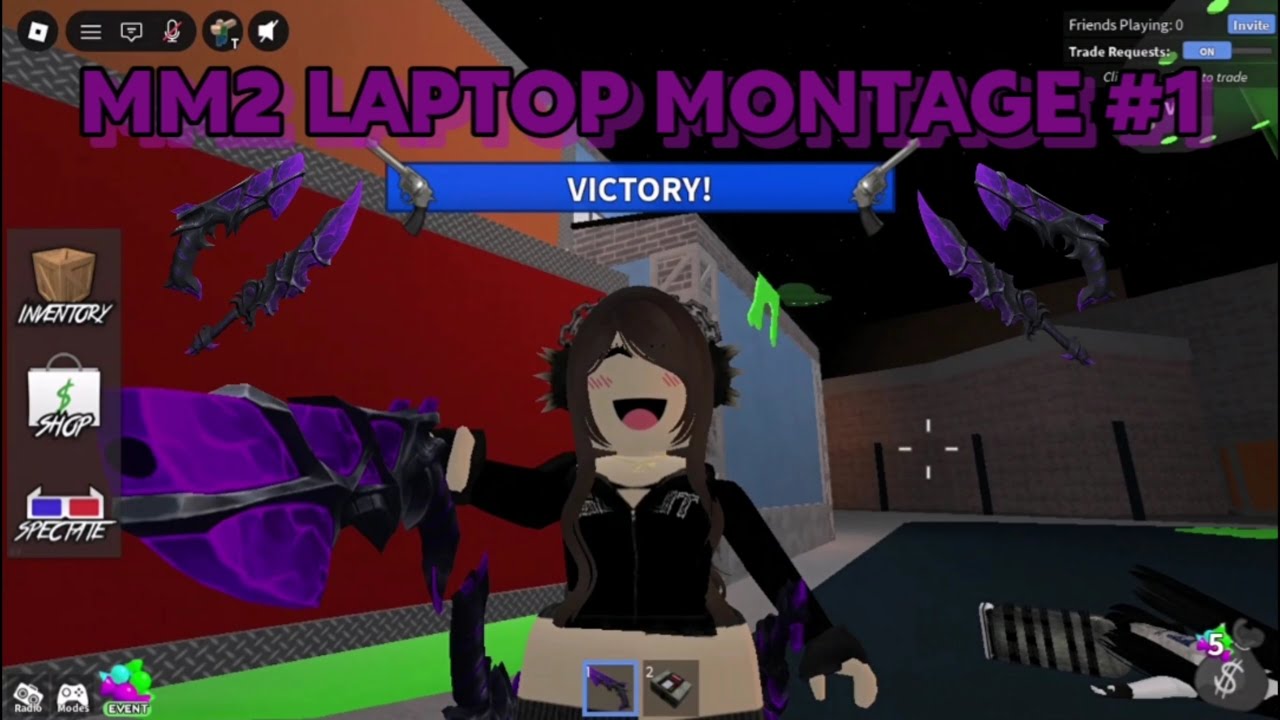 Mm2 Laptop Montage #1- BEATING TEAMERS (Bomb jump shots, airshots and ...