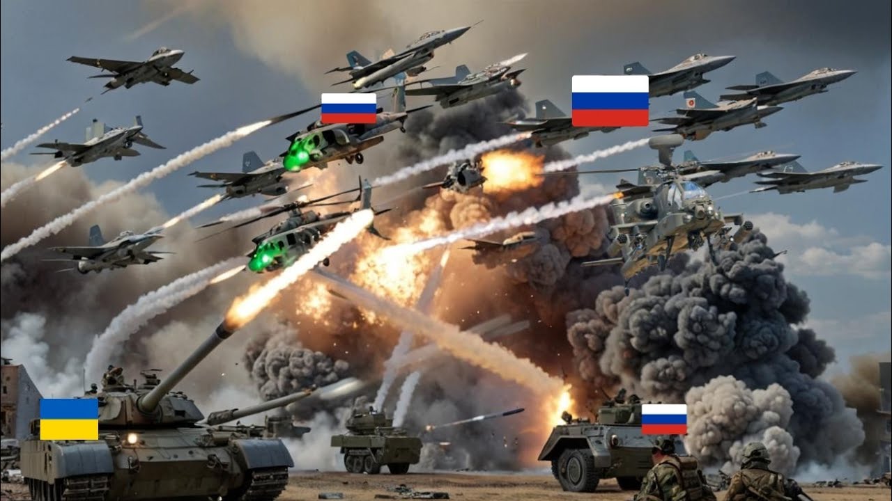 Unexpected Attack! Ukrainian Tanks Attack Russian Troops Today In Close ...