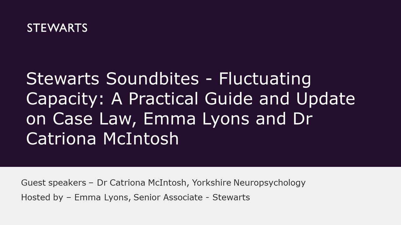 Stewarts Soundbites: Fluctuating Capacity - A Practical Guide and ...