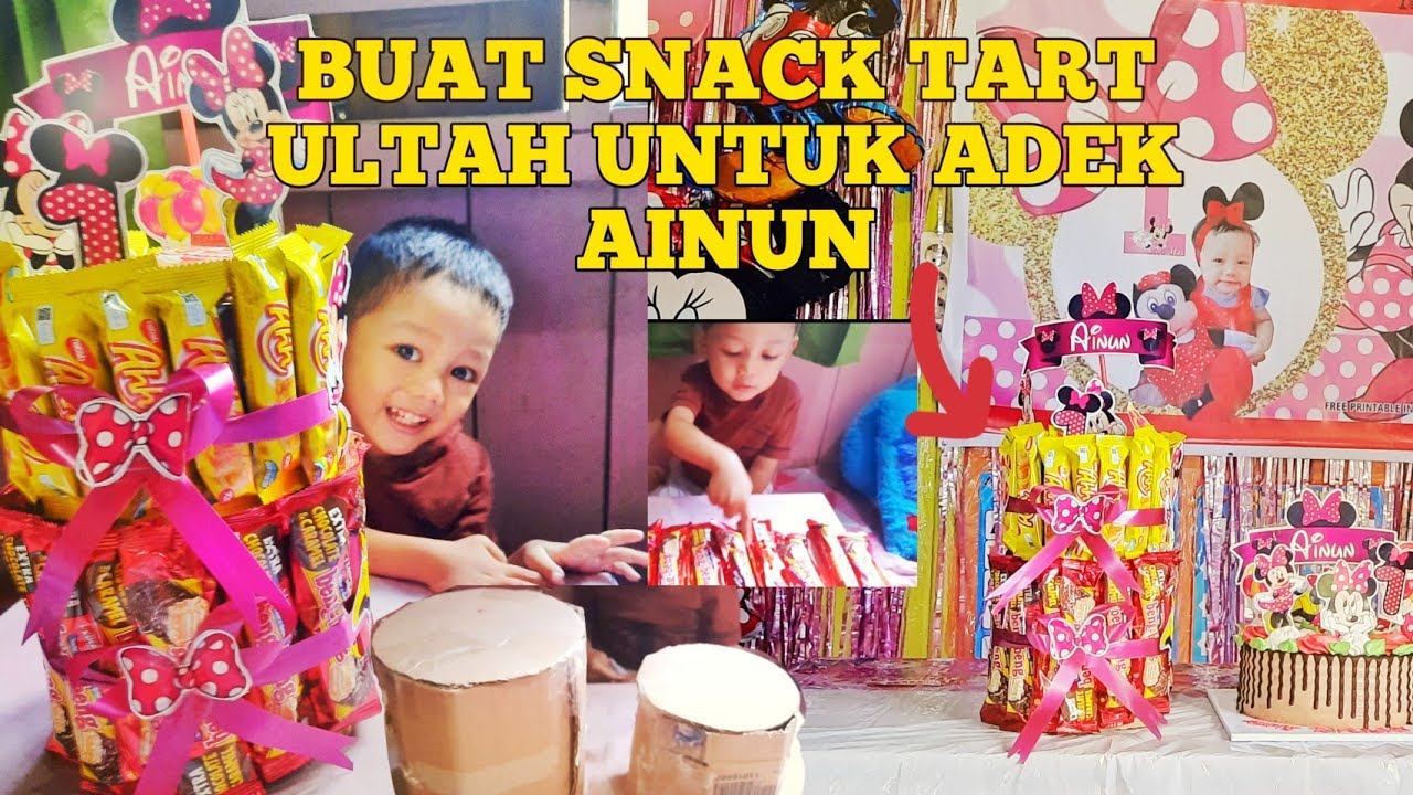 Kakak Musa Buatin Snack Tart Ultah untuk Adik Ainun #snacktart # ...