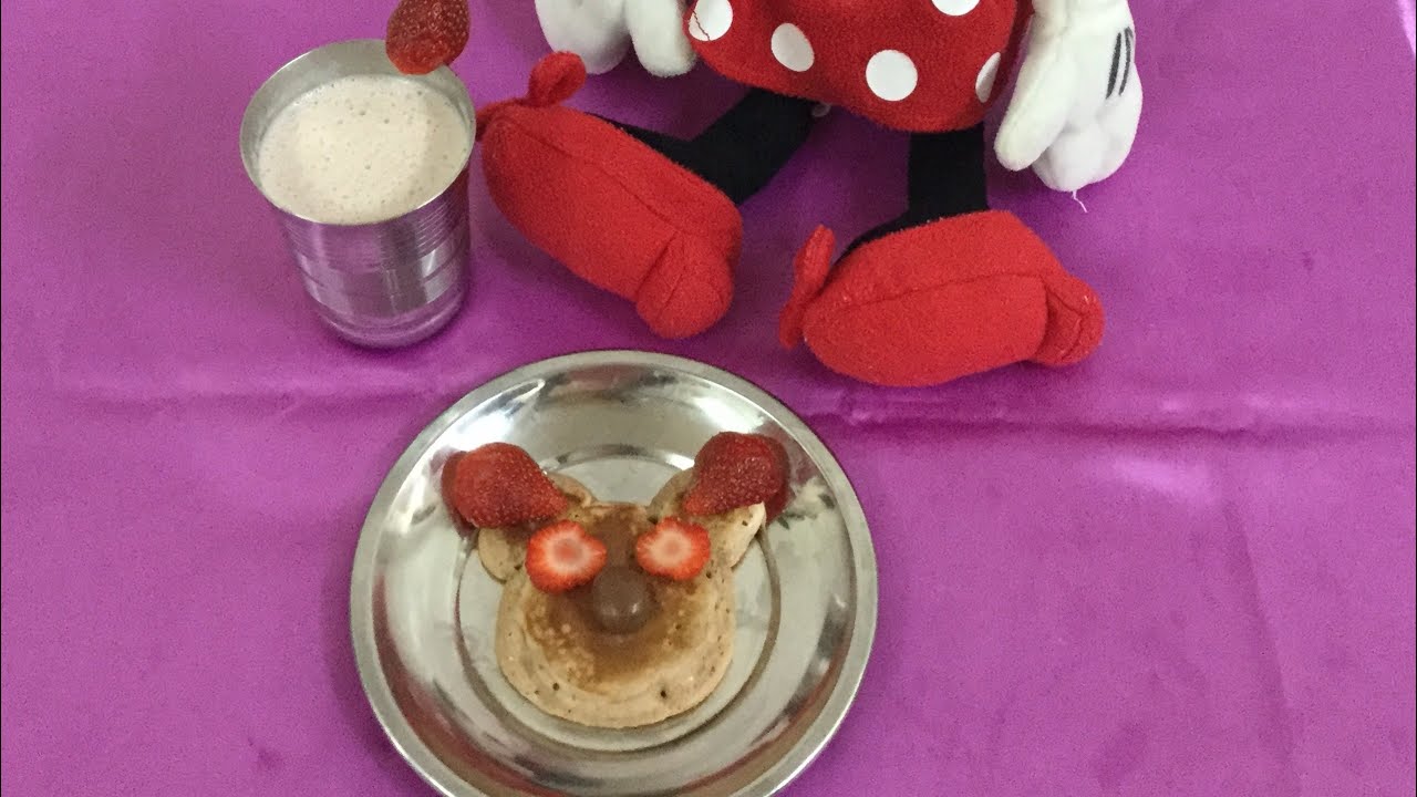 Strawberry MilkShake and Strawberry Minnie Mouse Pancake (First Video ...