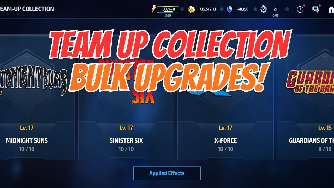 Team Up Collection - Bulk Upgrade Video - YouTube