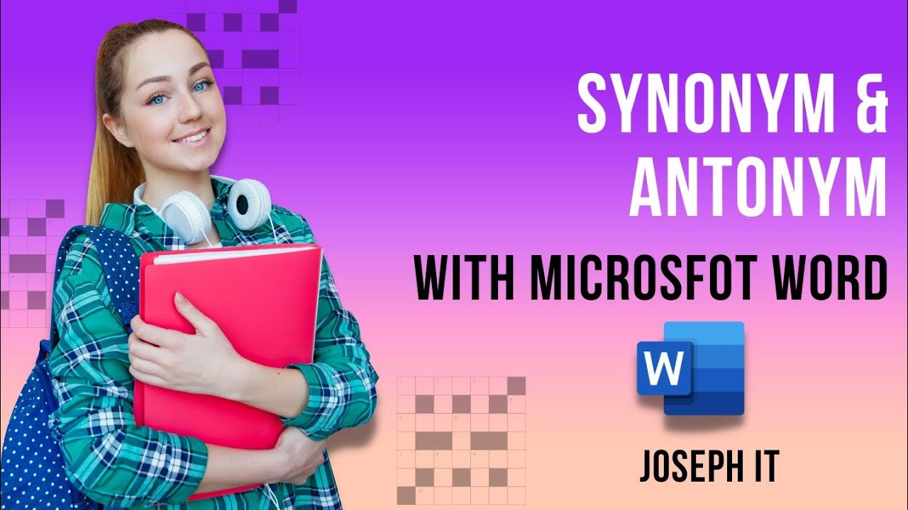 Find Synonym and Antonym With Microsoft Word - Ms Word Tutorial for ...