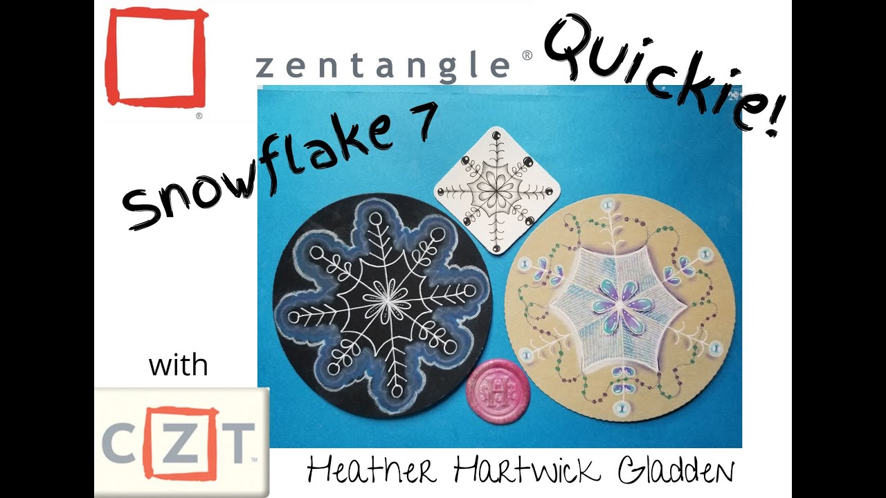 Snowflake 7 | Zentangle® Quickie - YouTube