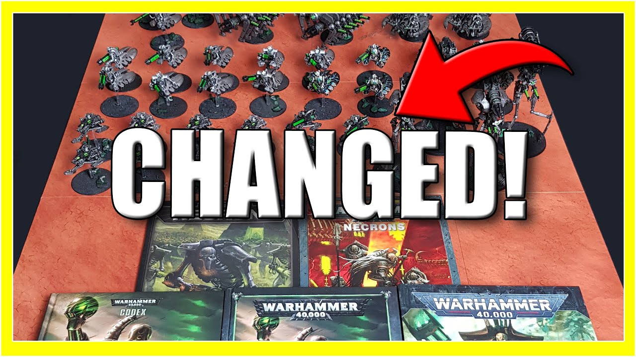 Necron Army Showcase 2023 - Heavy Support History! - YouTube
