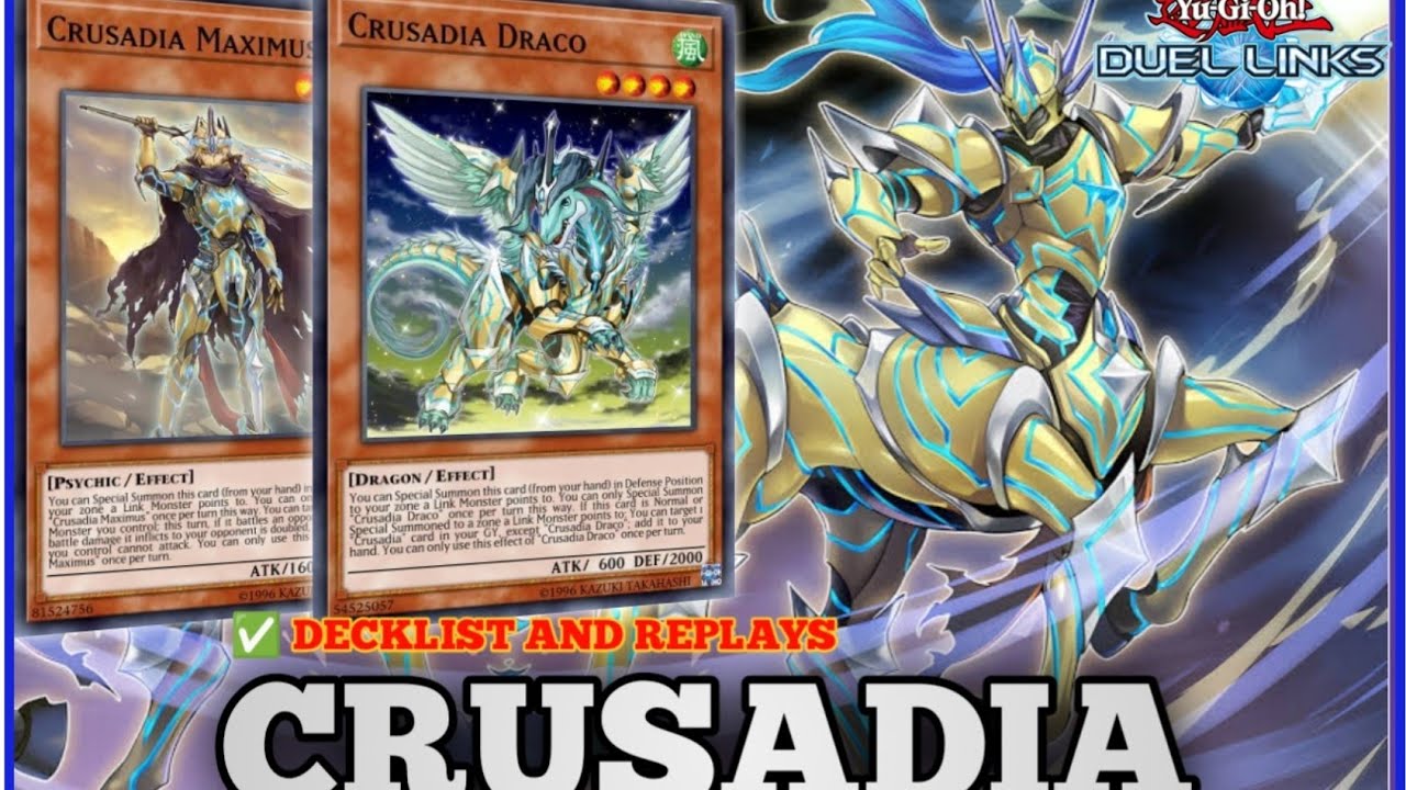 CRUSADIA DECK FASTEST WAY TO WIN IN RANKED DUEL IN YU-GI-OH DUEL LINKS ...