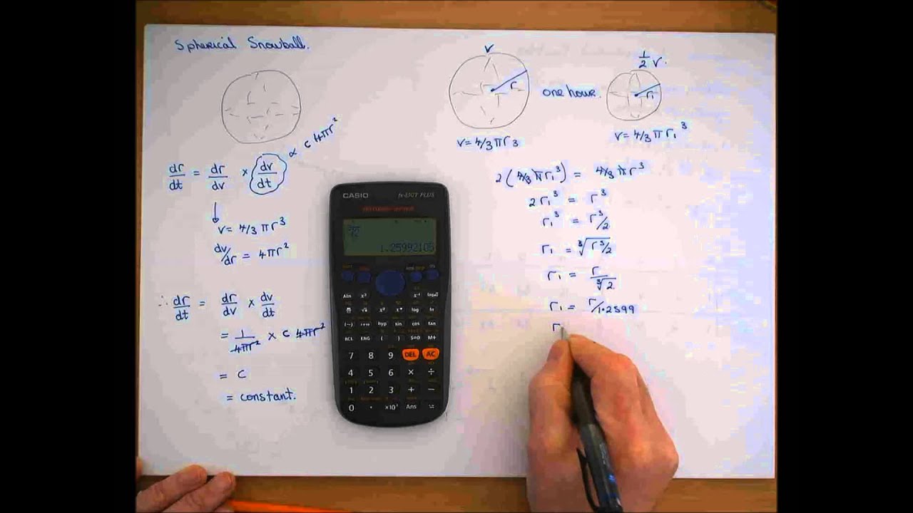 Leaving Cert Maths - An Application of Differentiation - Snowball - YouTube