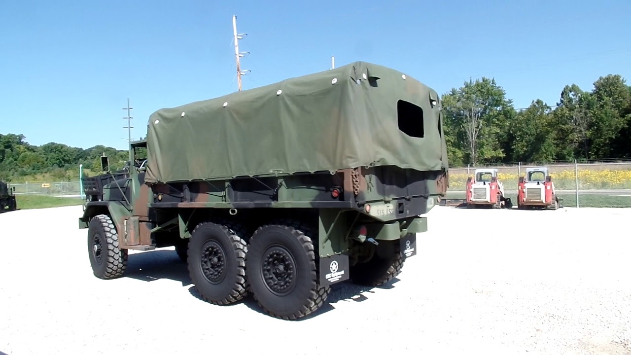 M35A2 Military cargo truck Extras! C&C Equipment - YouTube
