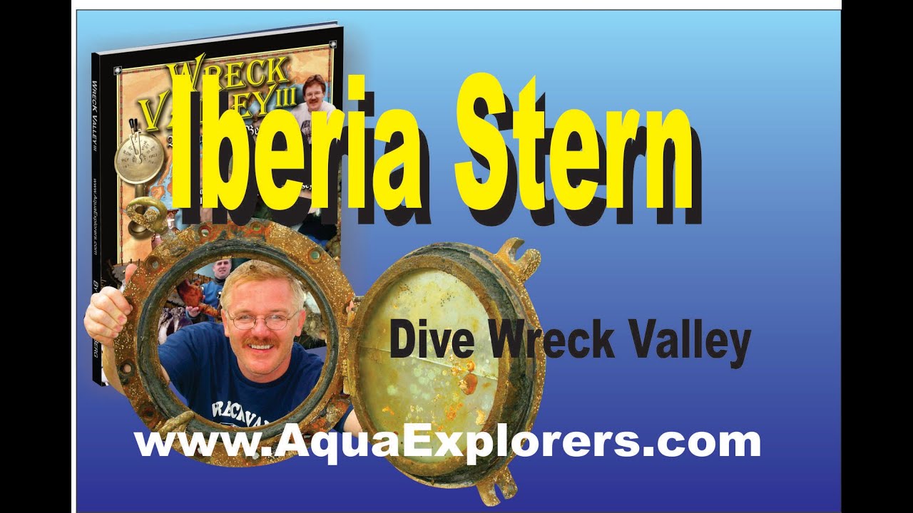 Iberia Stern Shipwreck Wreck Valley Dive Boat May 2015 - YouTube