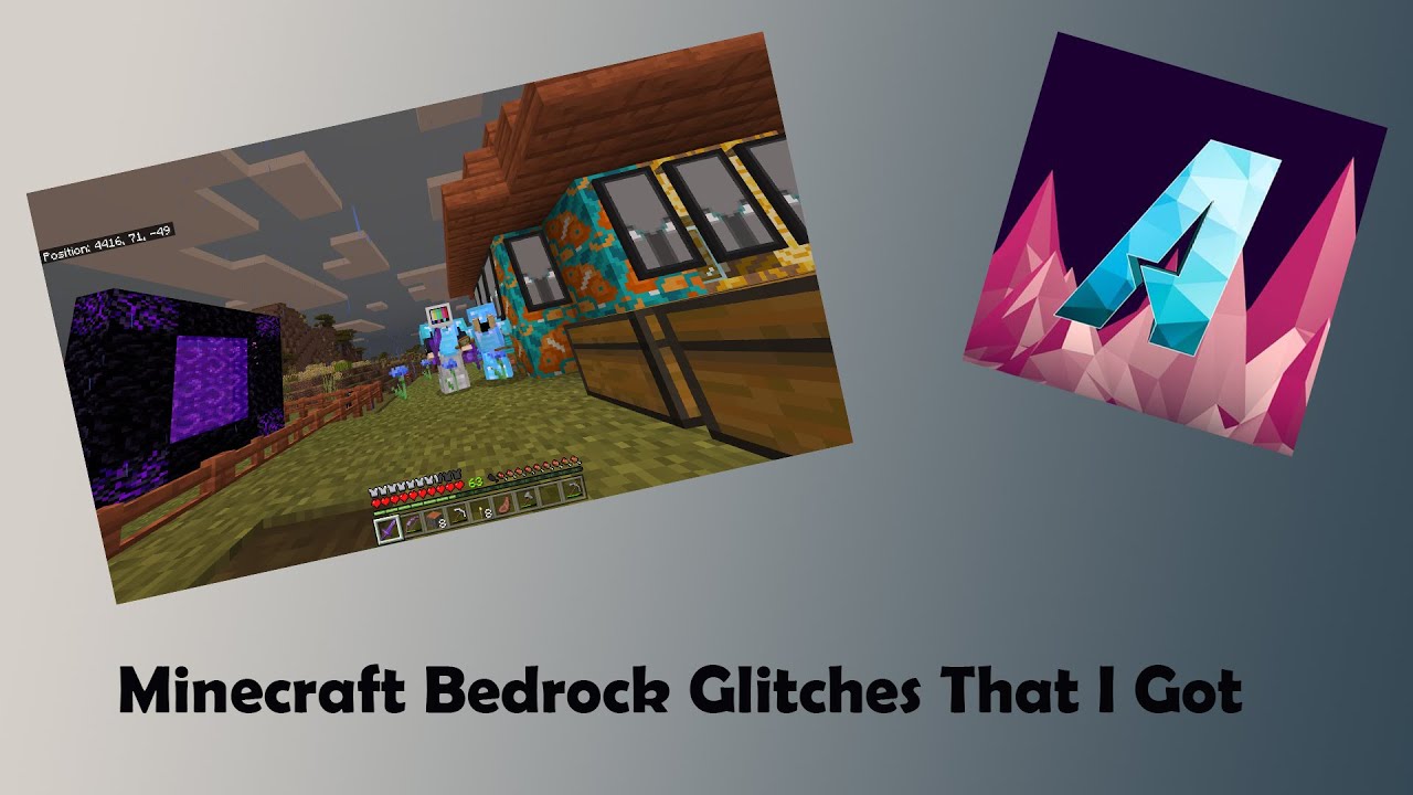 Minecraft Bedrock Glitches That I Got - YouTube