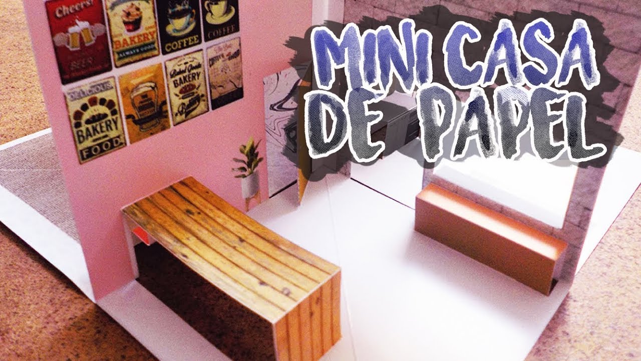 CASA DE PAPEL ( PLEGABLE) DIY - YouTube