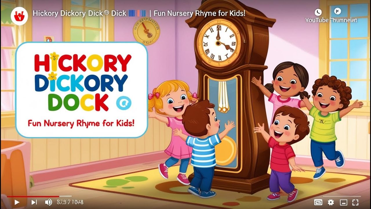 Hickory Dickory Dock 🕰️ | Fun Nursery Rhyme for Kids! - YouTube