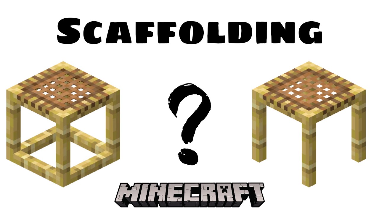 How To Craft And Use Scaffolding In Minecraft | Minecraft Tutorial ...