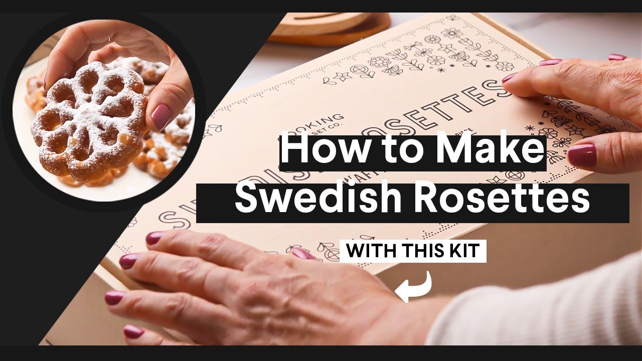 How to Make Perfect Swedish Rosettes Cookies (FRIED WAFFLETTE KIT) Easy ...