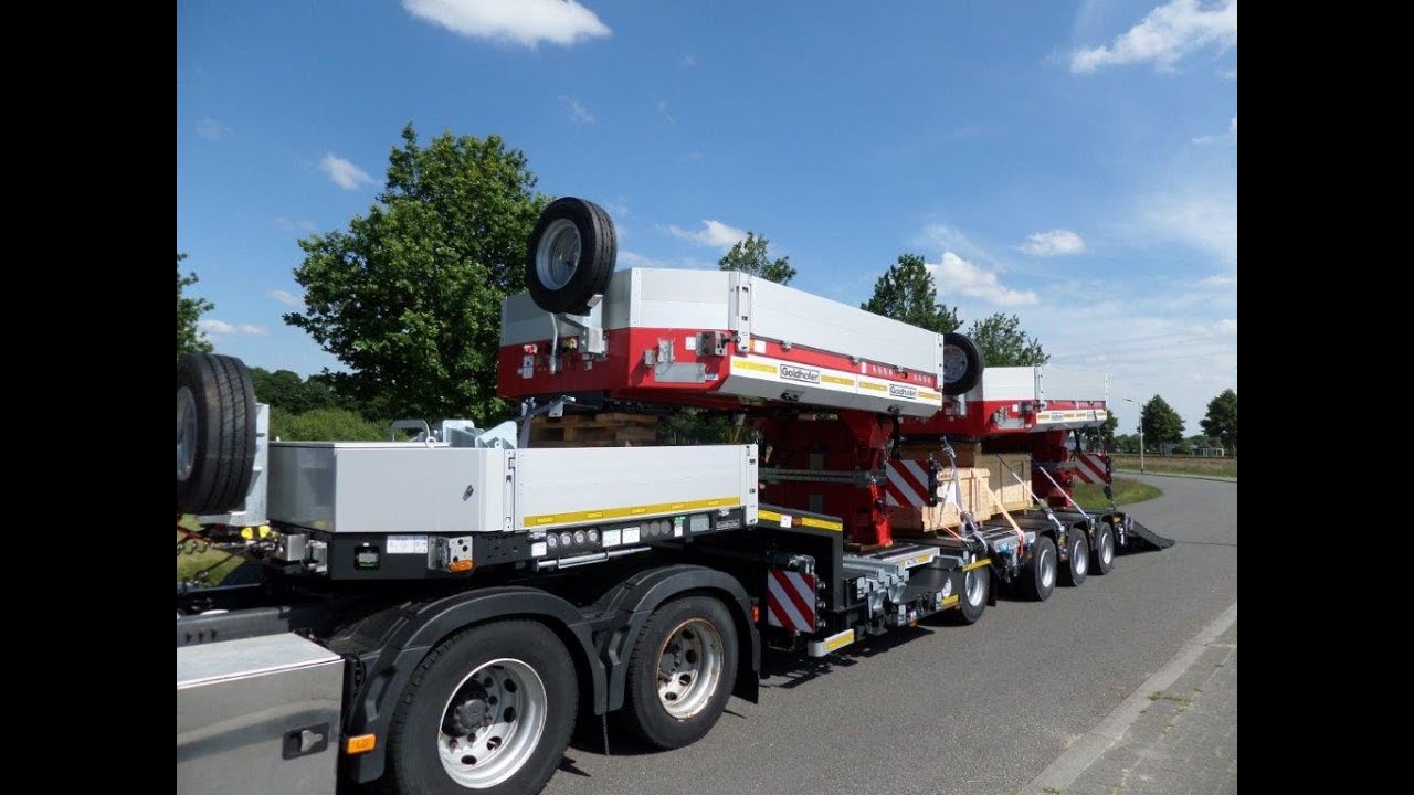 New Goldhofer STZ L4(245)A Extendable Semi Low Loader +Hydraulic Ramps ...