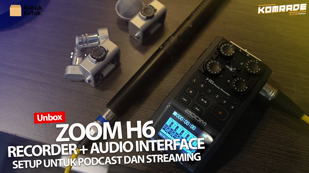 ZOOM H6 RECORDER + AUDIO INTERFACE UNBOX (BM) - YouTube