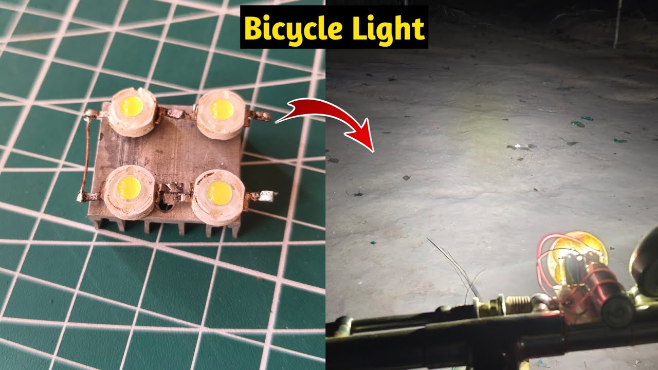 How to make cycle light at home . Homemade bicycle torch light at home ...