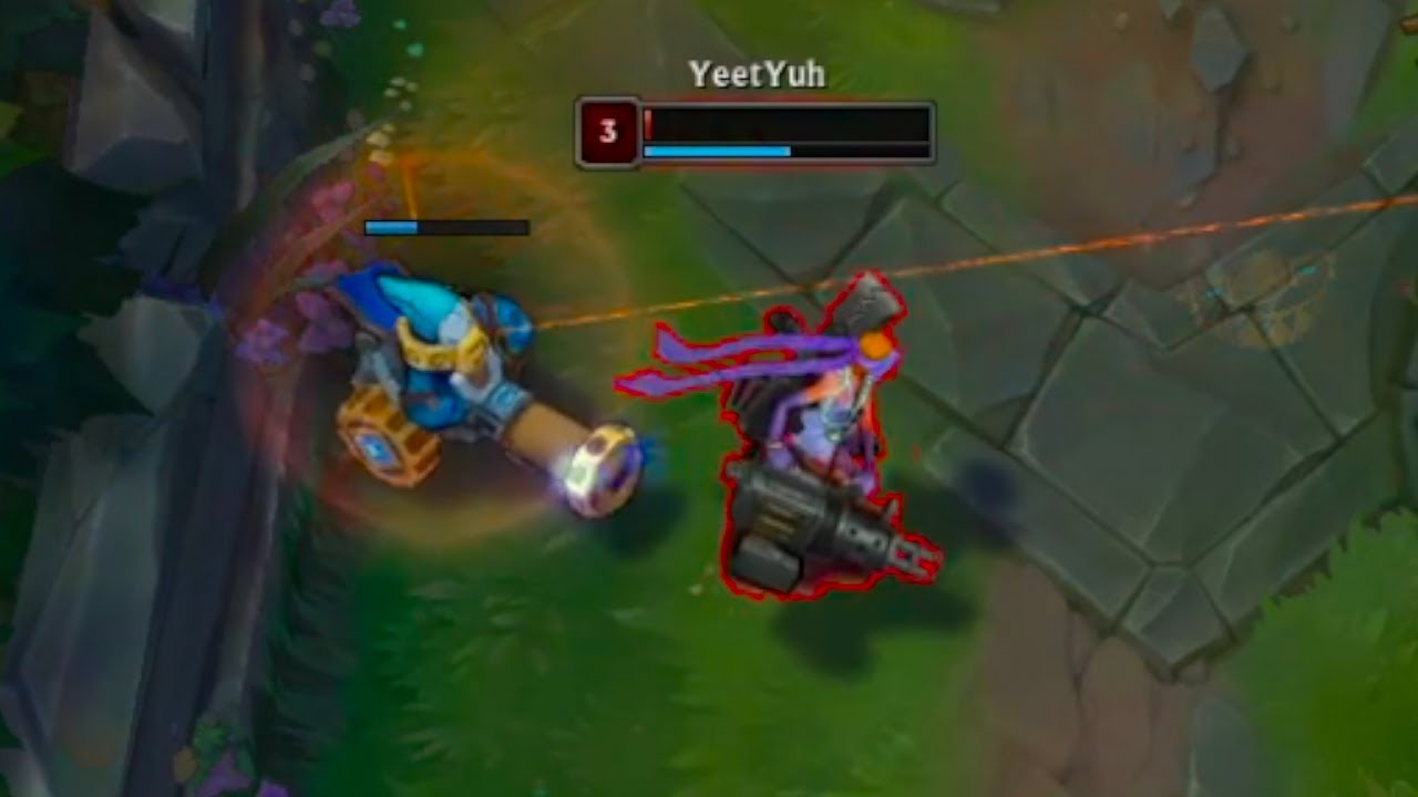 Jinx loses 1v1 to a cannon minion (Arcane Gap) - YouTube