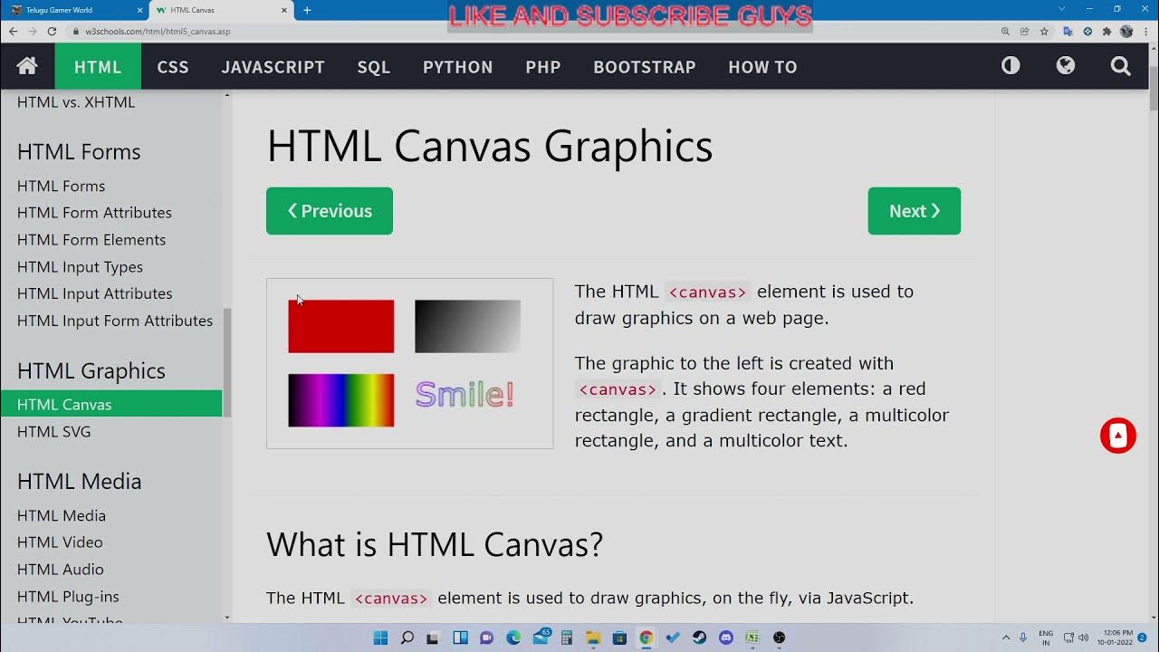 Web Designing w3schools explanation HTML #part16 Telugu - YouTube