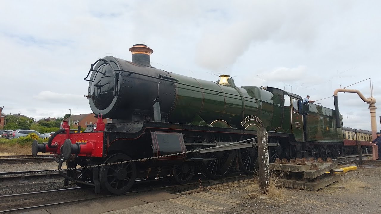 GWR 4930 Hagley Hall departing from Kidderminster platform 1 with ...