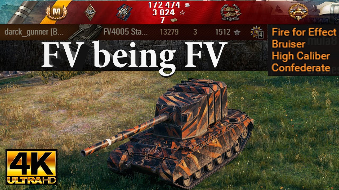 FV4005 Stage II video in Ultra HD 4K🔝 13279 dmg, 3 kills, 1512 exp 🔝 ...