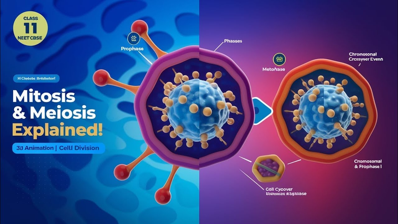 Cell Cycle and Cell Division - Class 11 Biology Animated Video ...