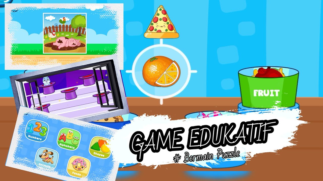 Game edukatif anak-puzzle | Toddler game | Hey kids - YouTube