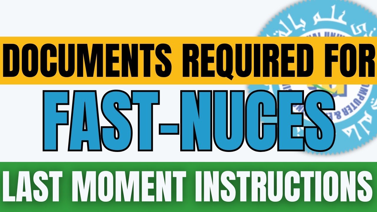 FAST Entry Test 2025 Last time instructions I FAST Admission Test Guide ...