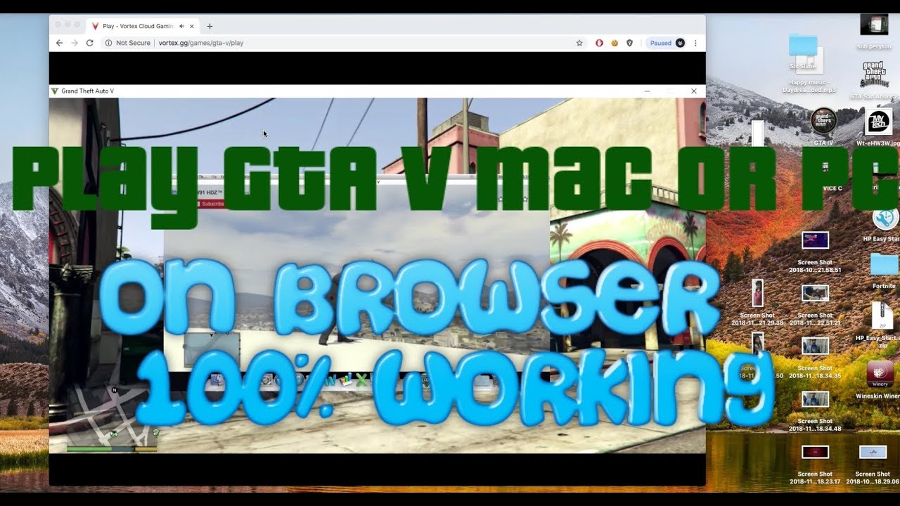How To Play GTAV ON MAC OR PC! (FULL GAME! PLAY ON BROWSER! - YouTube