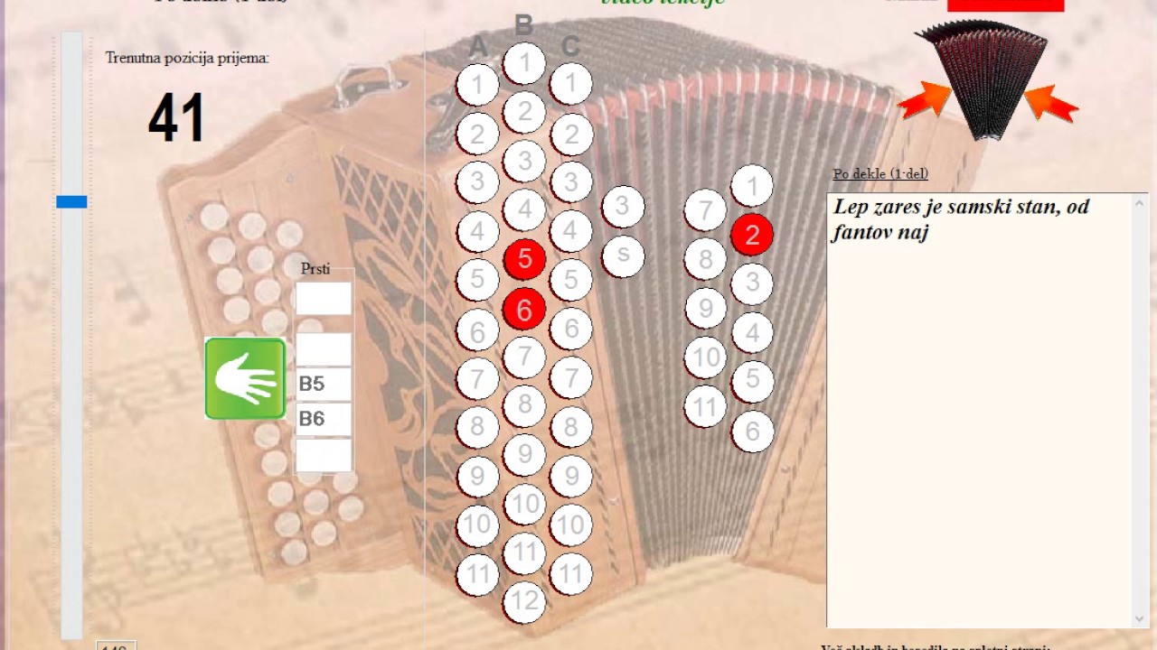 Po dekle (Lojze Slak) 1 del - Prijemi za učenje diatonične harmonike ...