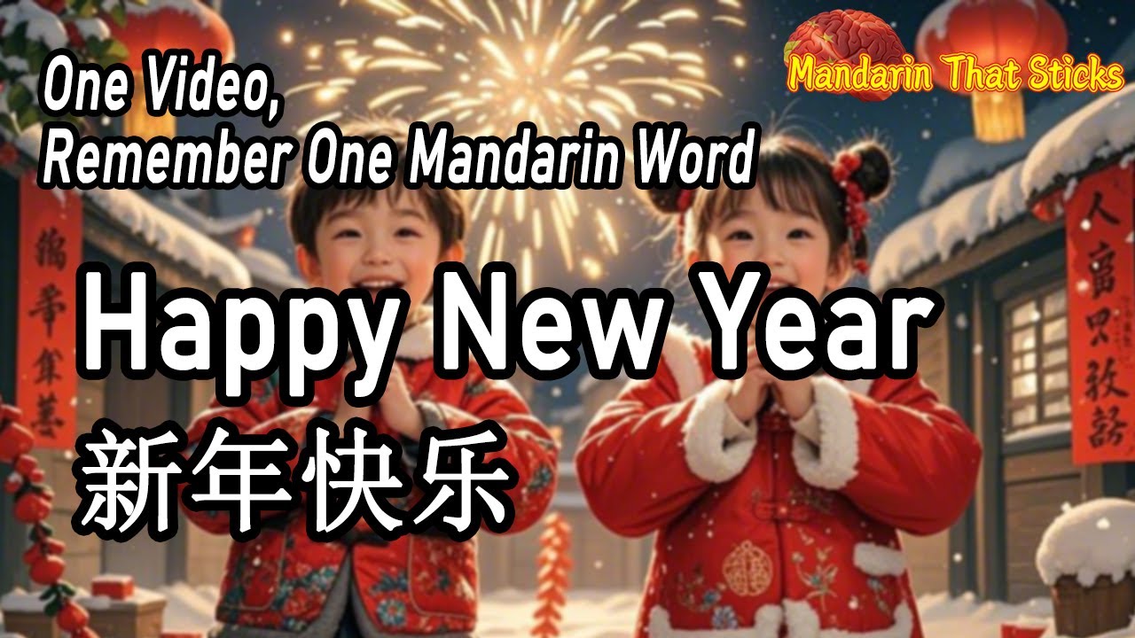 One Video, Remember One Mandarin Word | Happy New Year（新年快乐）| The ...