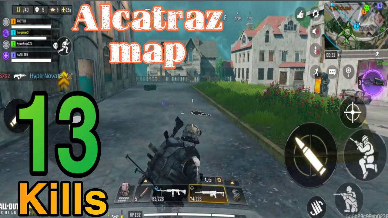 New Alcatraz map. Call of duty mobile 13 kills. - YouTube