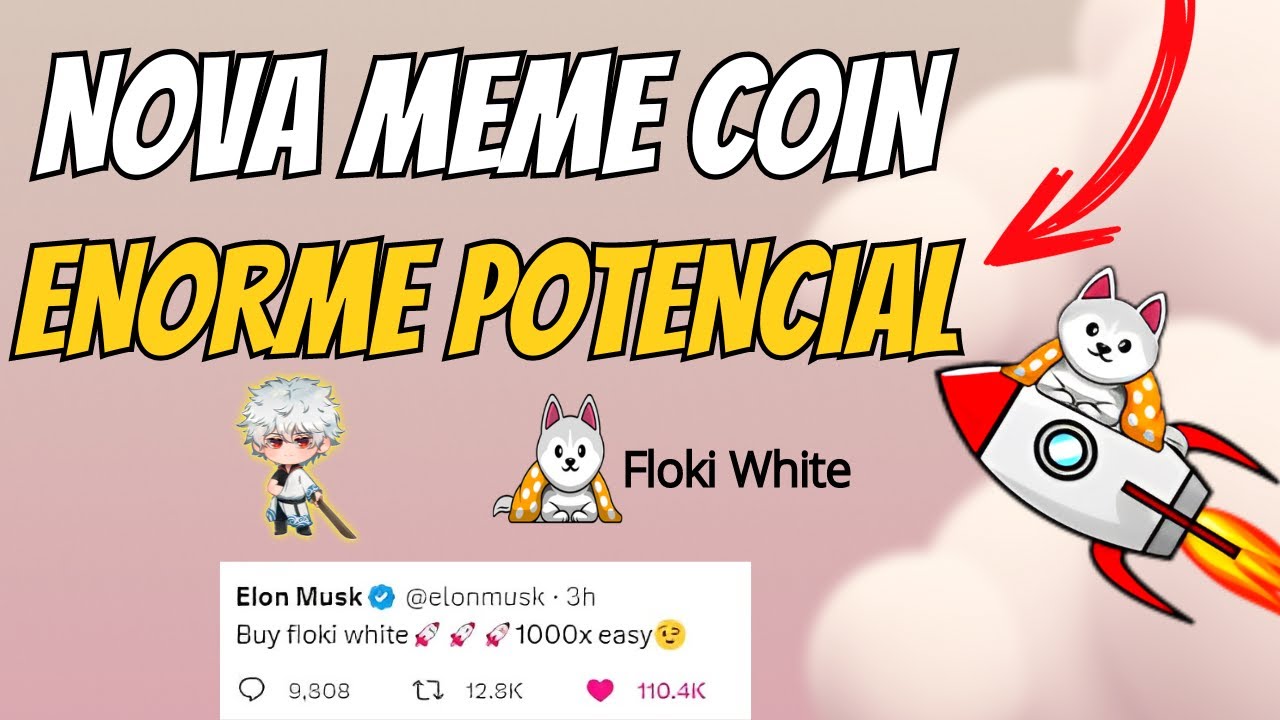 ⚡ FLOKI WHITE - NOVA MEME COIN COM POTENCIAL DE FAZER 1000X - NOVO NFT ...