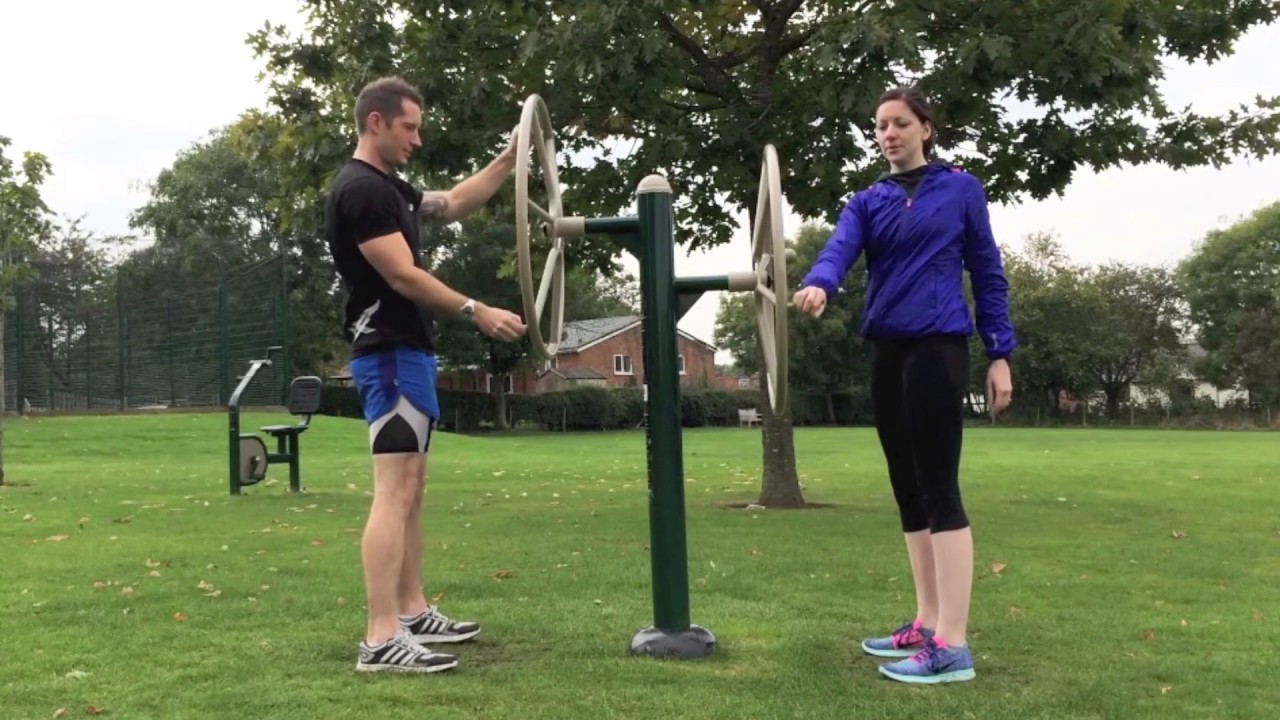 Fresh Air Fitness - Big Shoulder Wheel - YouTube