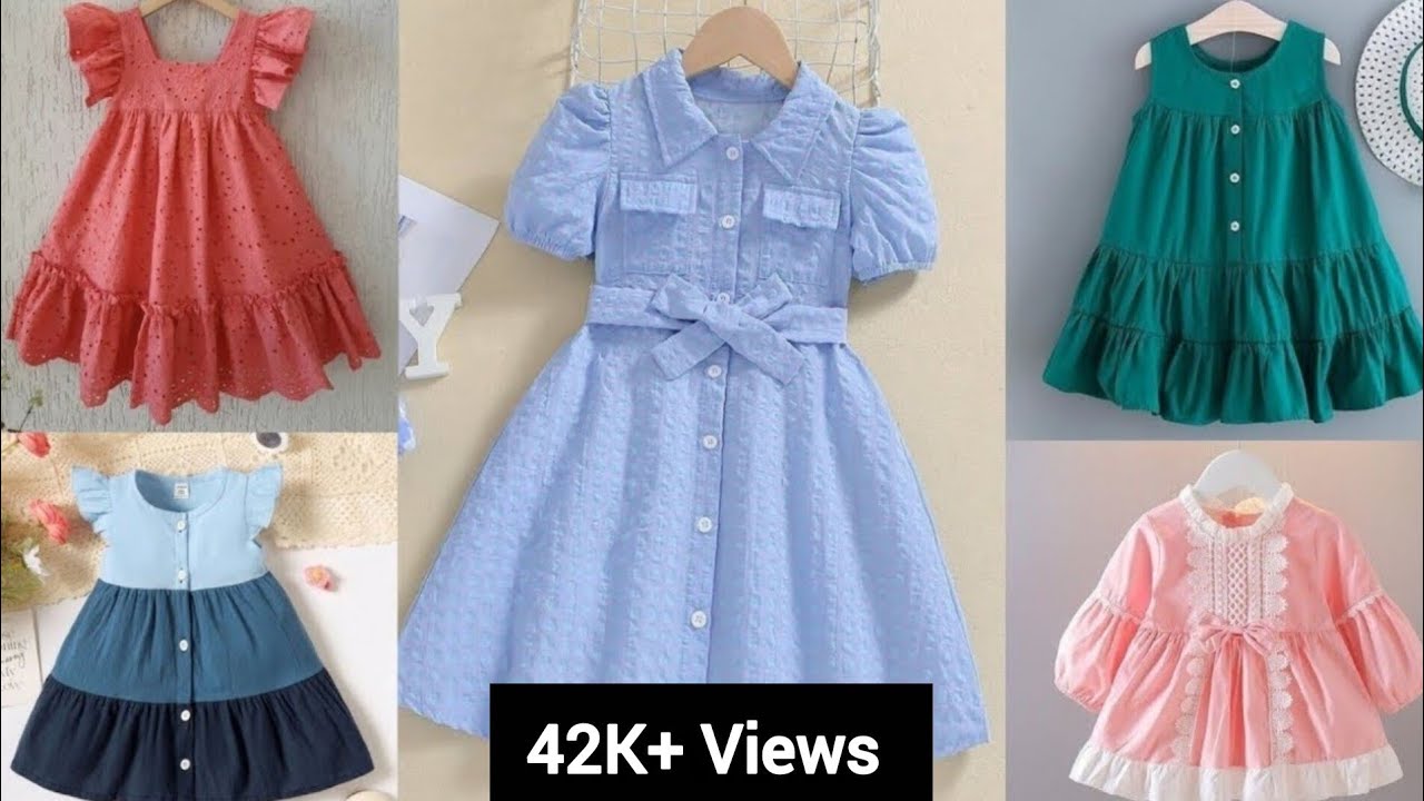Latest Baby Frock Designs 2024 | Cotton Frocks Designing Ideas For Baby ...