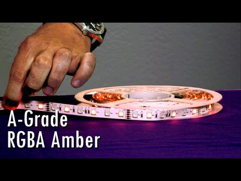 RGBA LED Strip - Red Green Blue & Amber Overview - YouTube