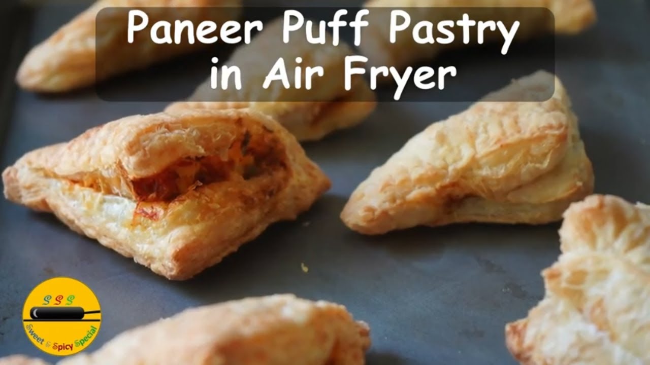 Paneer Puff Pastry Recipe in Air Fryer/Paneer Puff Pastry Indian Snack ...