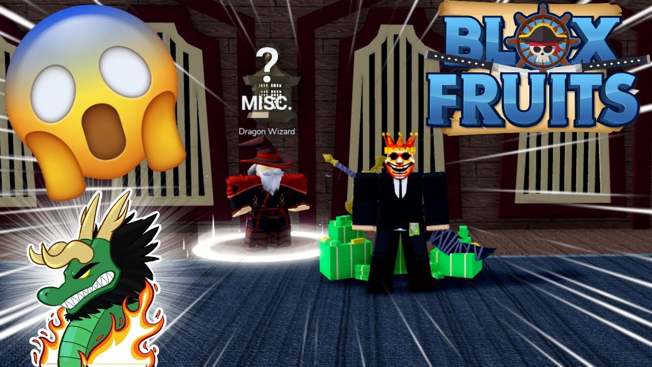I FOUND THE DRAGON WIZARD IN BLOX FRUITS! - YouTube