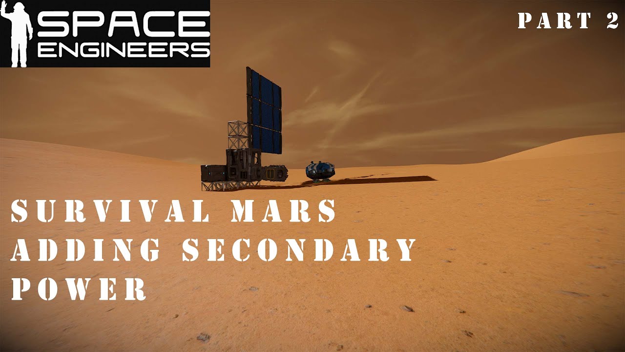 Space Engineers: 101 Mars Survival: Part 2 Powering Mars Station - YouTube