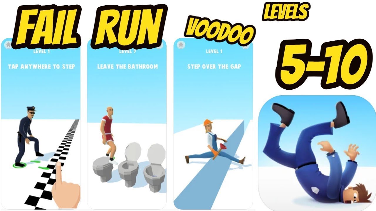 Fail Run 👞⚡👊 Games All Levels 🤩 Gameplay iOS, Android Mobile ...