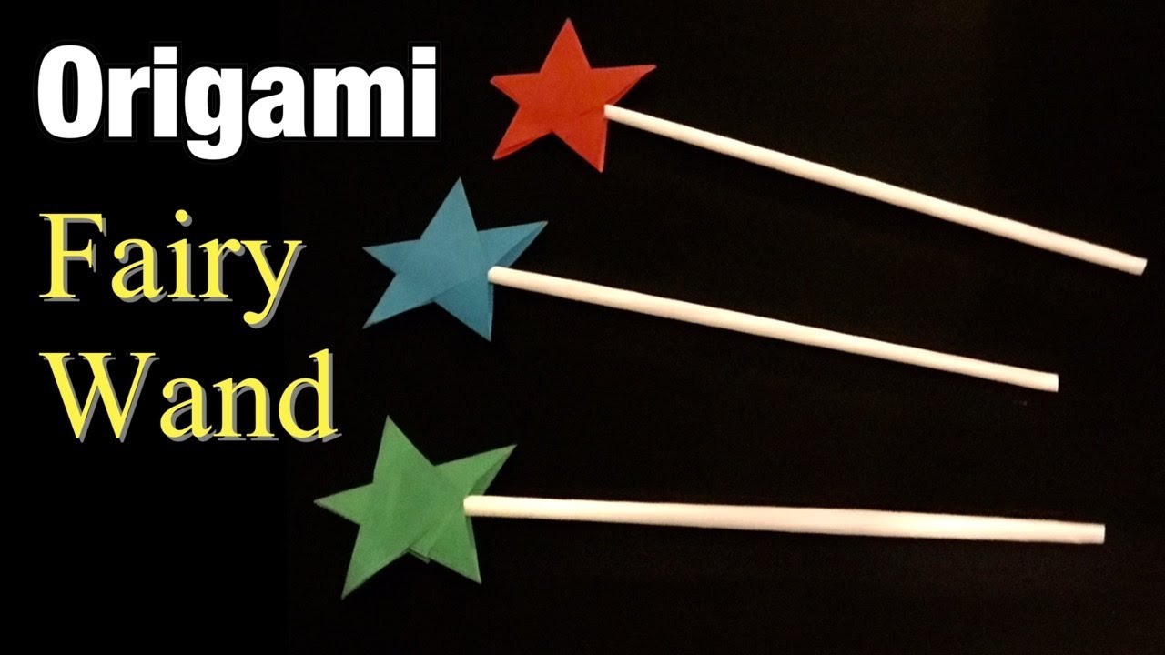 Easy Paper Magic Fairy Wand | Christmas Crafts | Children's Origami ...