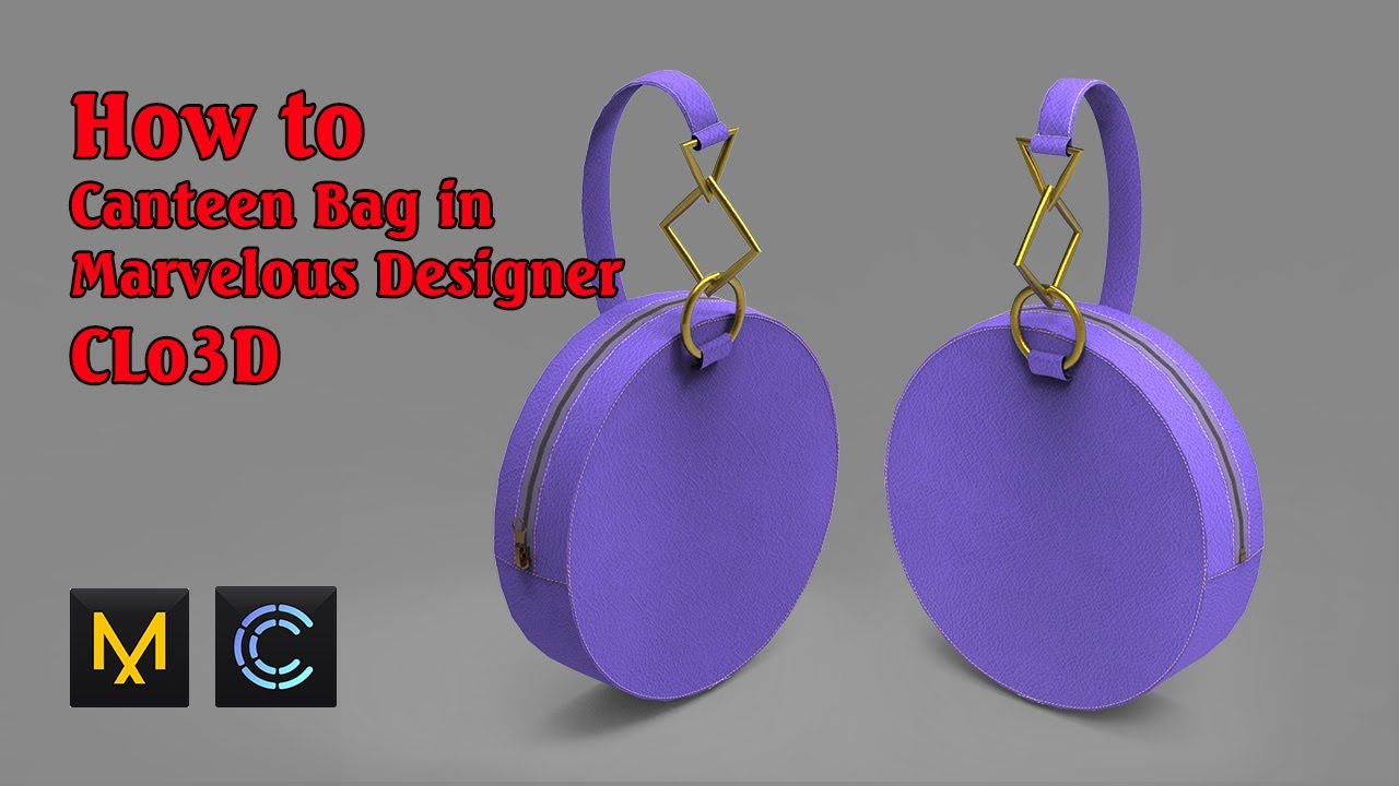 How to Canteen Bag in Marvelous Designer /Clo3D| Making Bag|Thiết kế ...