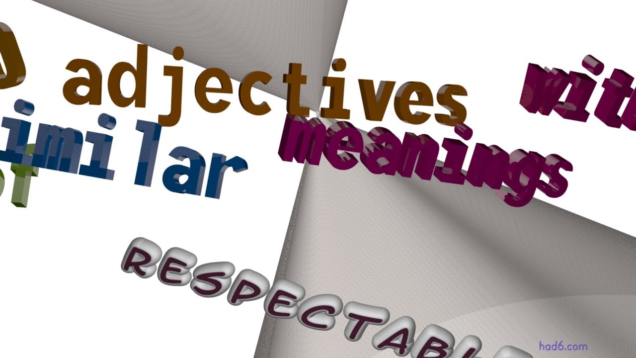 respectable - 13 adjectives similar to respectable (sentence examples ...