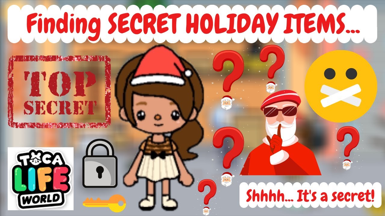 Finding SECRET TOCA CHRISTMAS AND HOLIDAY ITEMS l Toca Life World l ...