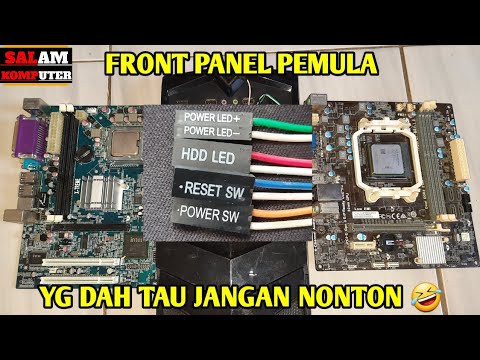 Cara Pasang Front Panel Komputer Pemula Sampe Jago - YouTube